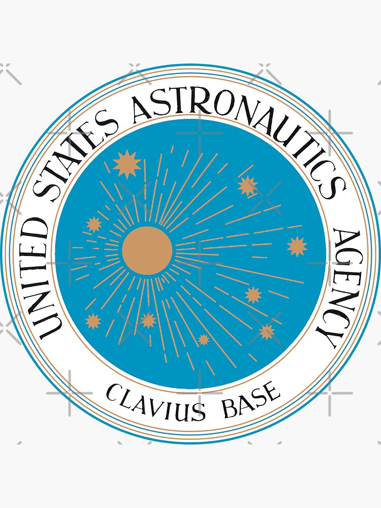 "2001 Space Odyssey USAA Clavius Base Patch" Sticker for Sale by KTmS ...