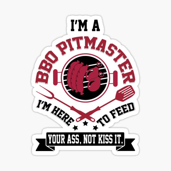 "BBQ Pitmaster" Sticker for Sale by masum8282 | Redbubble