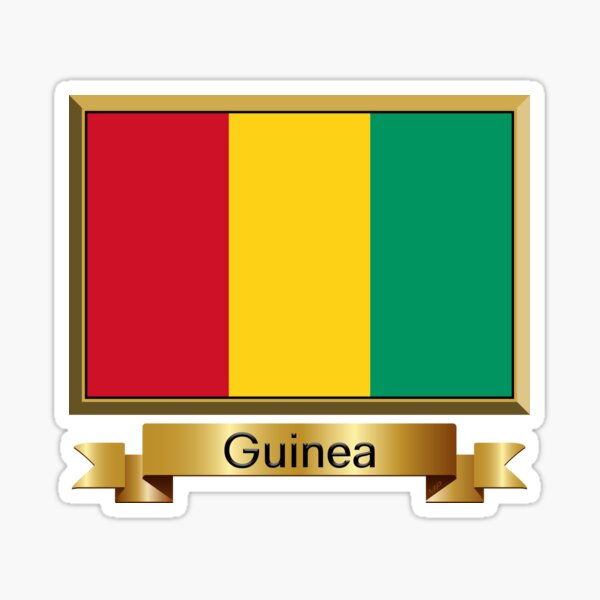 "Guinea Flag Gifts, Stickers and Products - Named" Sticker by mpodger ...