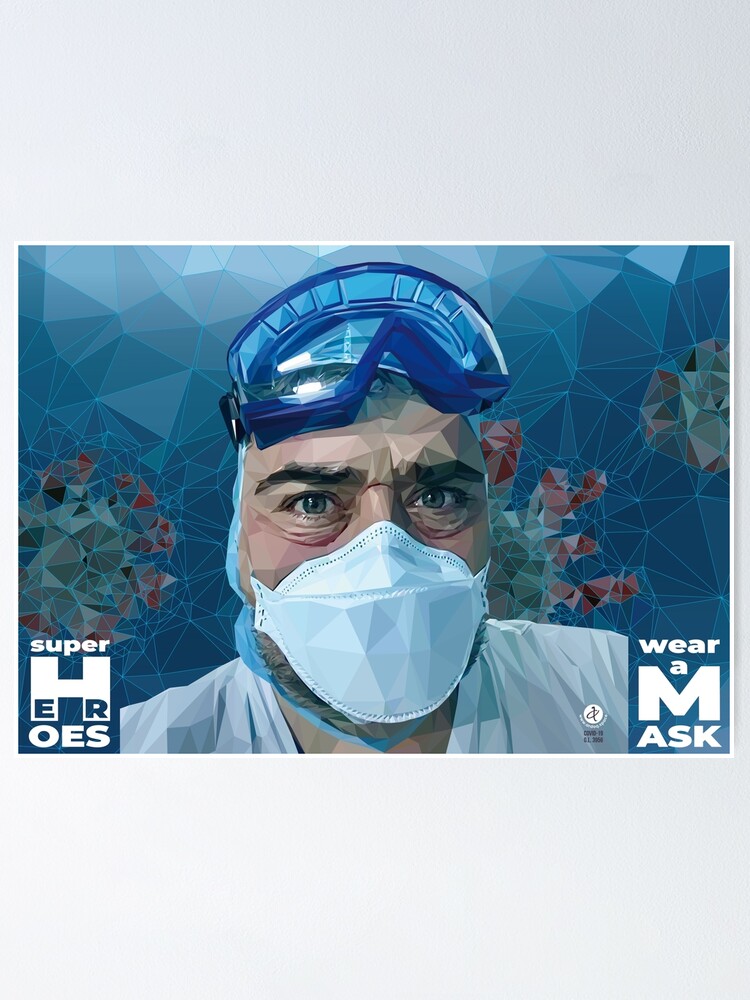 "Super Heroes wear a Mask" Poster by Ardoq | Redbubble