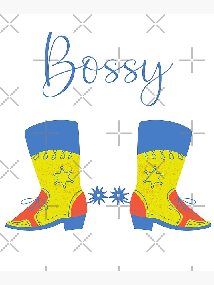 "Bossy Bold Fun Colorful Cute Cowboy Boots " Poster by TNTs | Redbubble