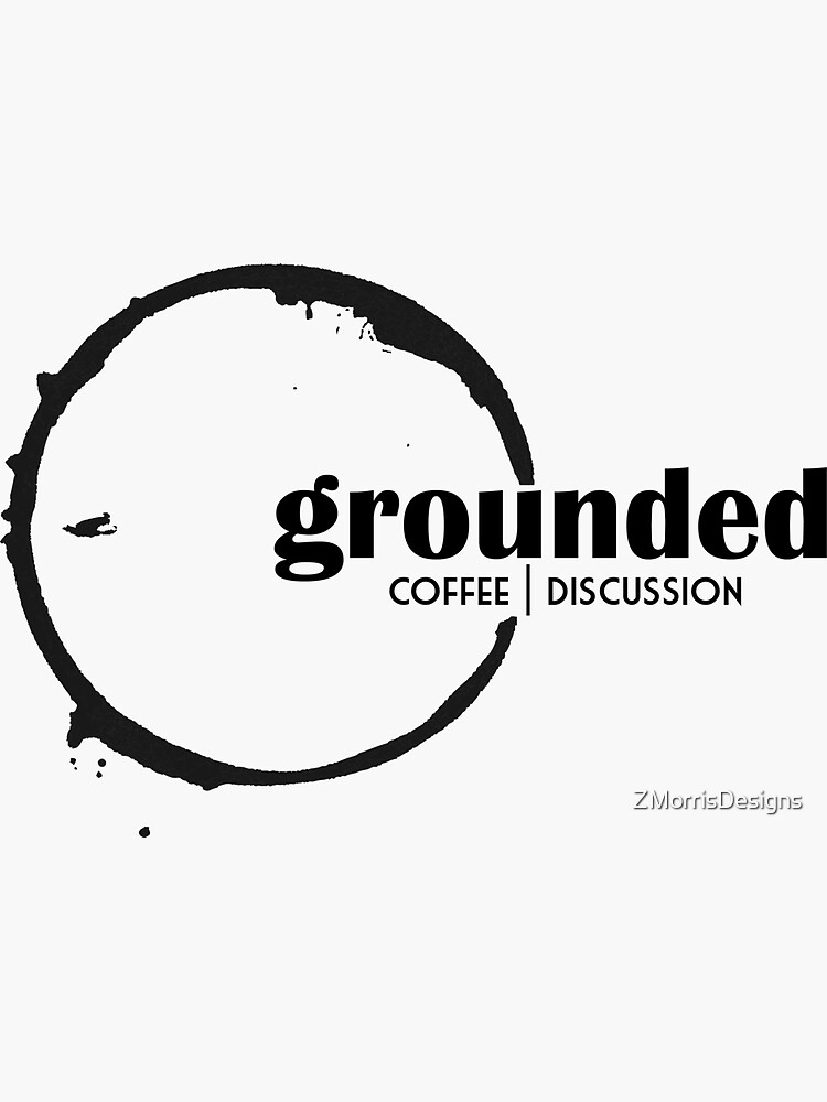 "Grounded Logo - Black" Sticker for Sale by ZMorrisDesigns | Redbubble