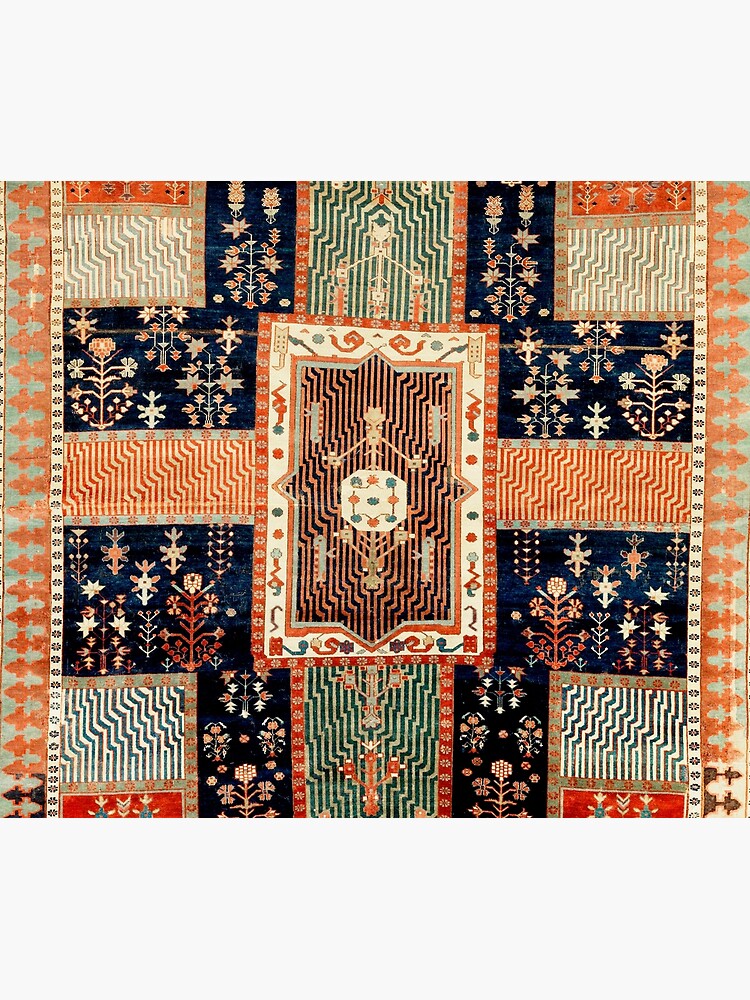 "Kurdish Persian Garden Rug Print" Throw Blanket for Sale by bragova ...