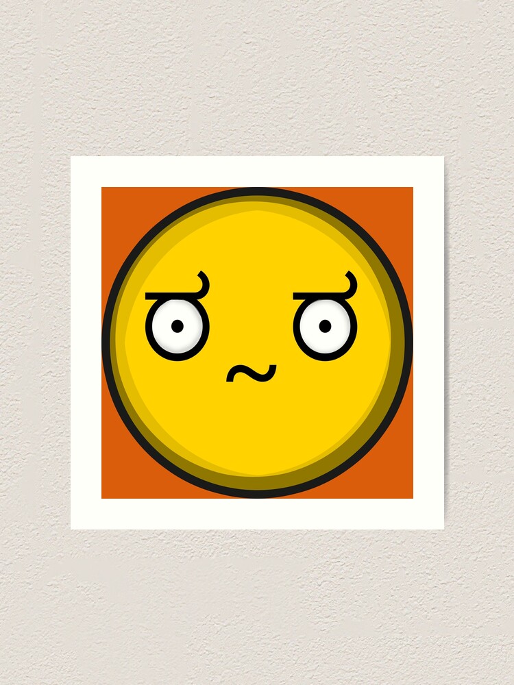 "ಠ~ಠ Disapproval Face Emoji by Sublime Design" Art Print by sublimepw ...