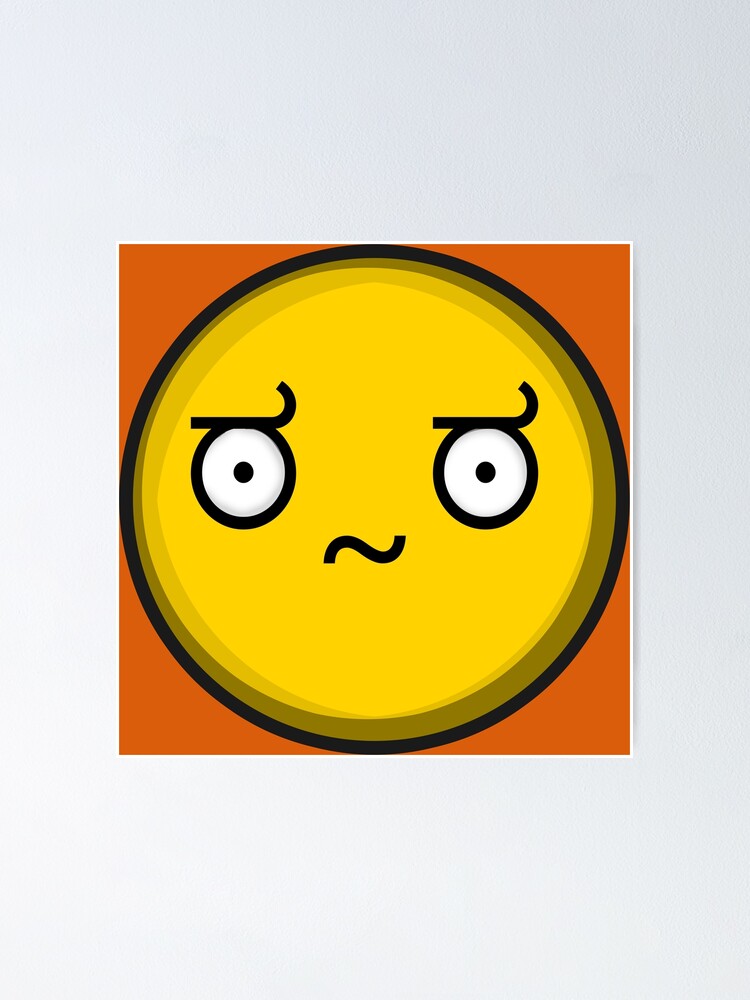 "ಠ~ಠ Disapproval Face Emoji by Sublime Design" Poster by sublimepw ...