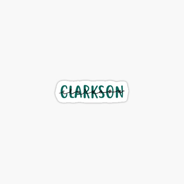 "Clarkson" Sticker by saayapatel | Redbubble
