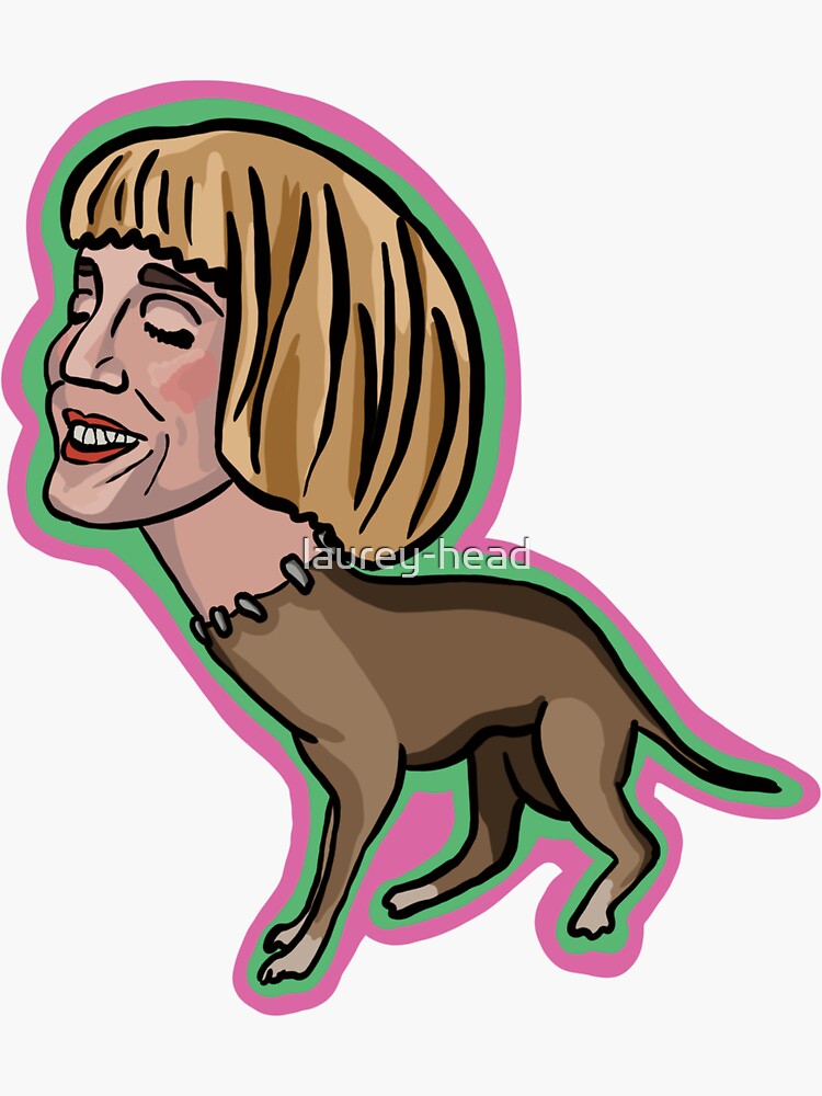 "Mars Attacks Dog Girl SJP" Sticker for Sale by laurey-head | Redbubble