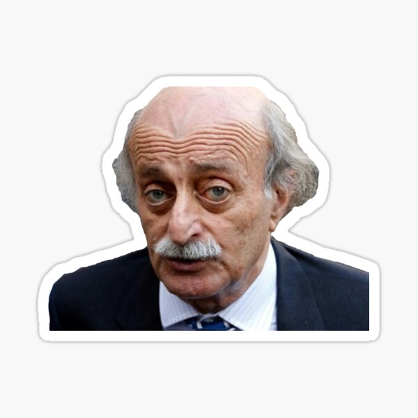 "Walid Jumblatt" Sticker for Sale by AnthonyGebrael | Redbubble