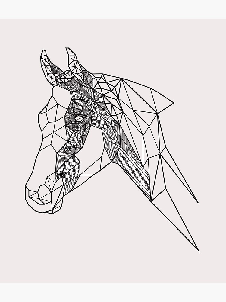 "Edgy Horse" Poster by roxycolor | Redbubble
