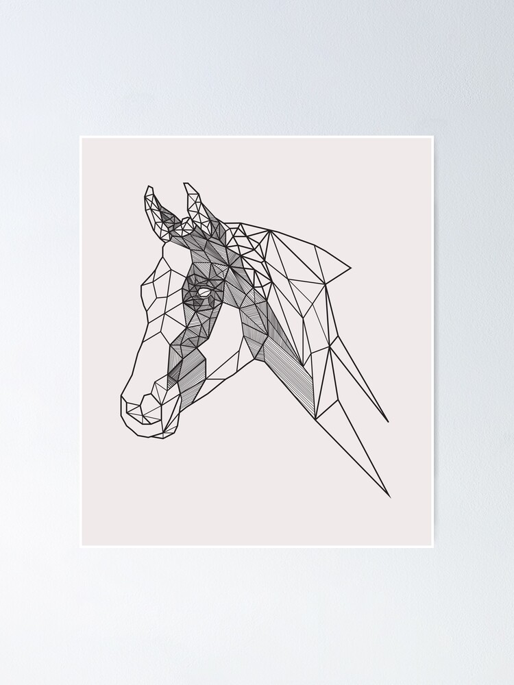 "Edgy Horse" Poster by roxycolor | Redbubble