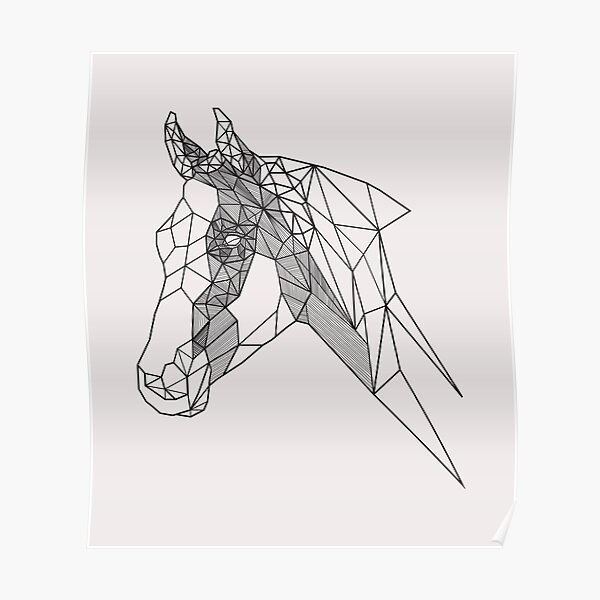 "Edgy Horse" Poster by roxycolor | Redbubble