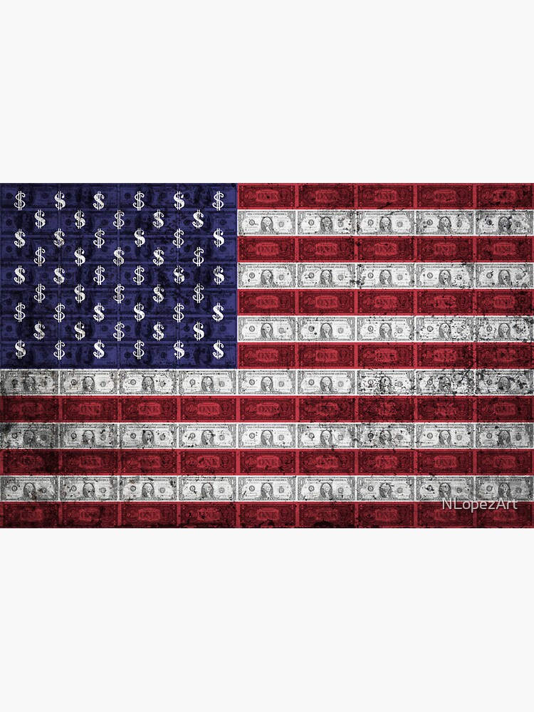 "Capitalism American Flag Illustration - United States USA Money Pop ...