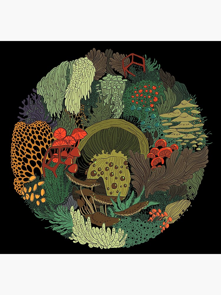 "fungal bloom" Poster for Sale by inspiderwiht | Redbubble