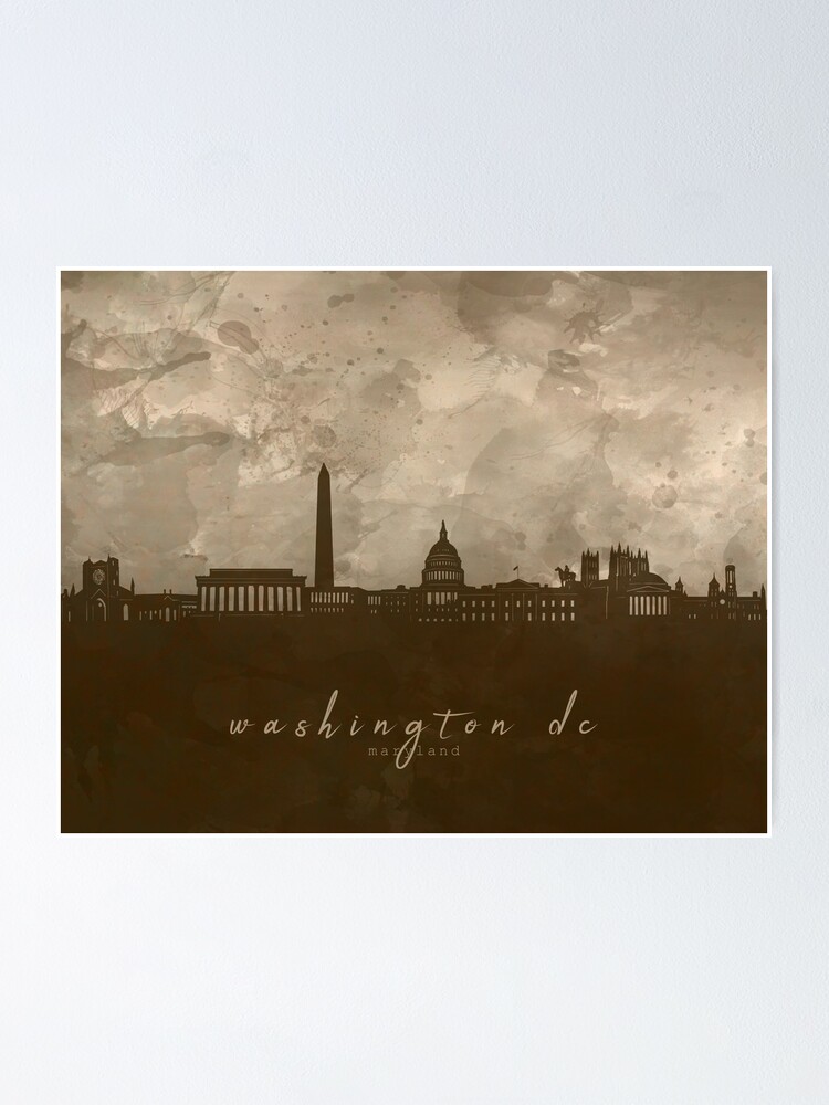 "washington dc skyline" Poster by BekimART2 | Redbubble