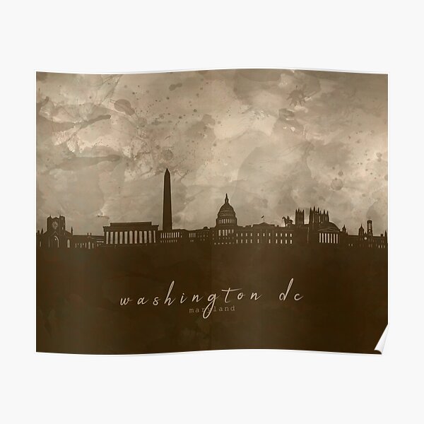 "washington dc skyline" Poster by BekimART2 | Redbubble