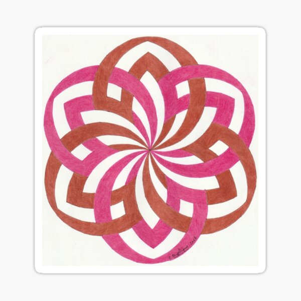 "Rosette" Sticker for Sale by nounouangelique | Redbubble