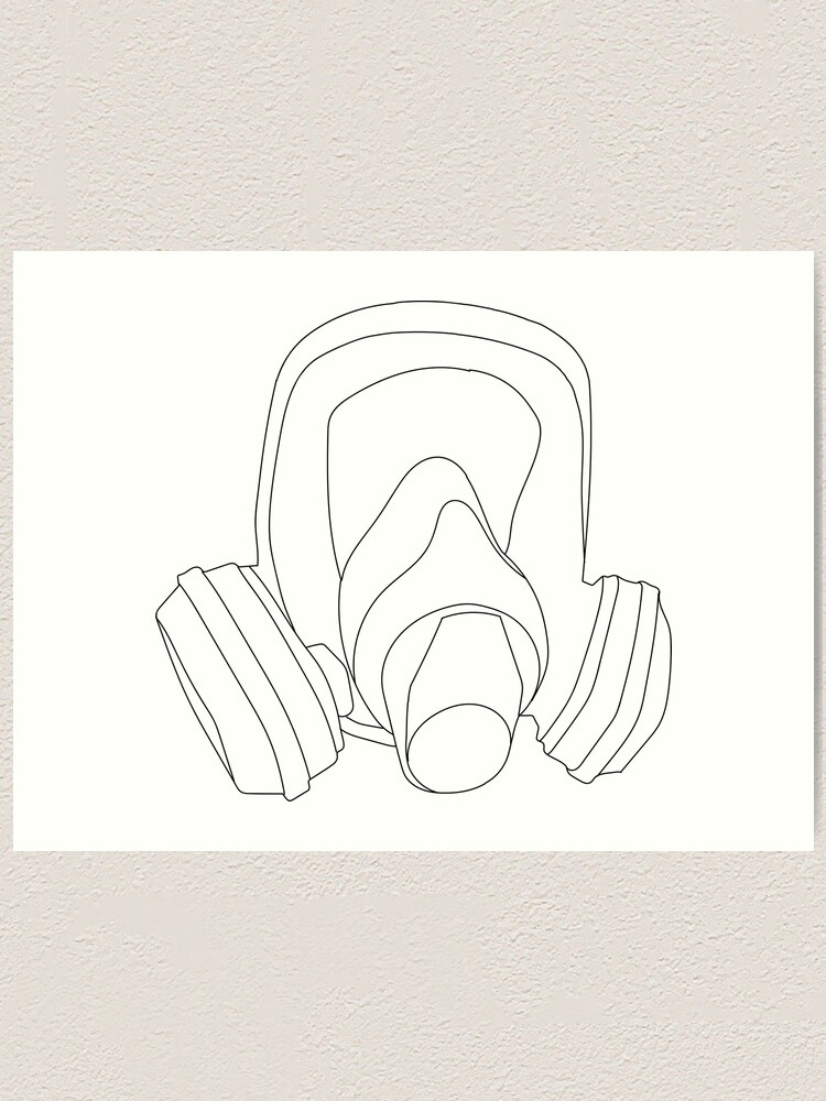 "breaking bad mask minimal line drawing" Art Print by SimonNeedham ...