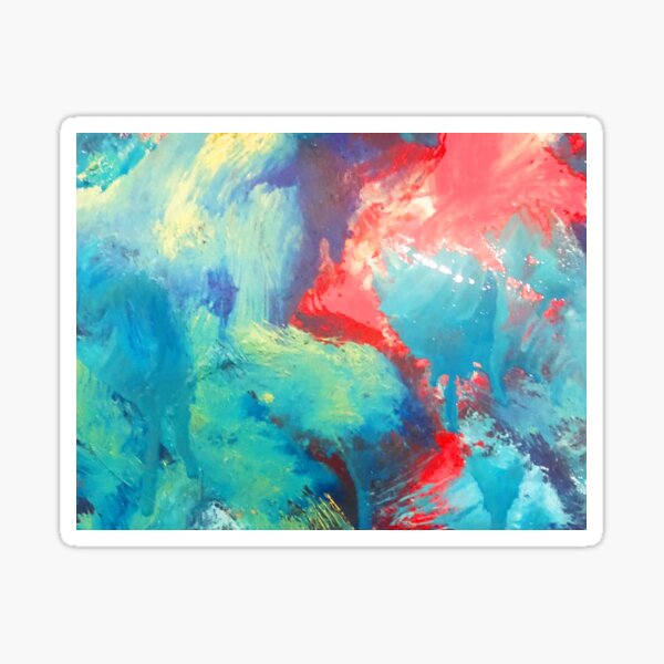 "Color Splash" Sticker for Sale by daanI-maqsood | Redbubble