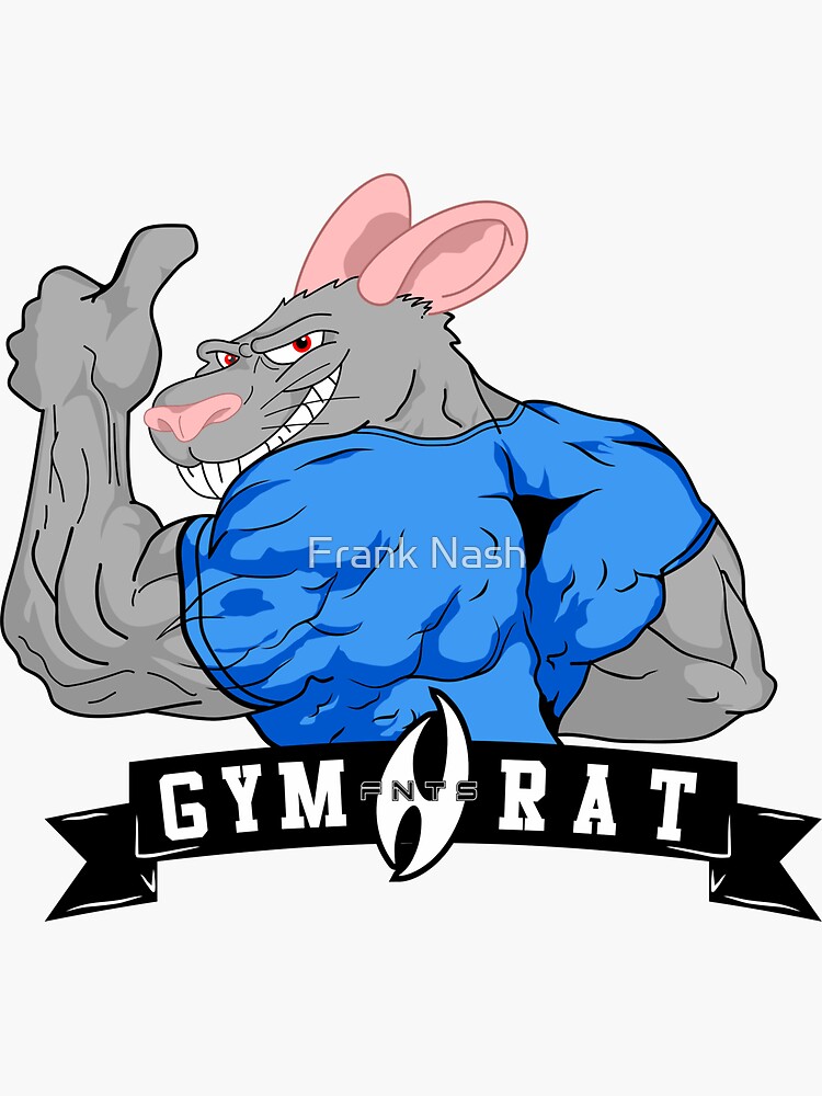"Gym Rat" Sticker by FNTS | Redbubble