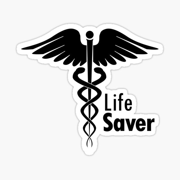 "Caduceus (Life Saver)" Sticker by CM-PD | Redbubble