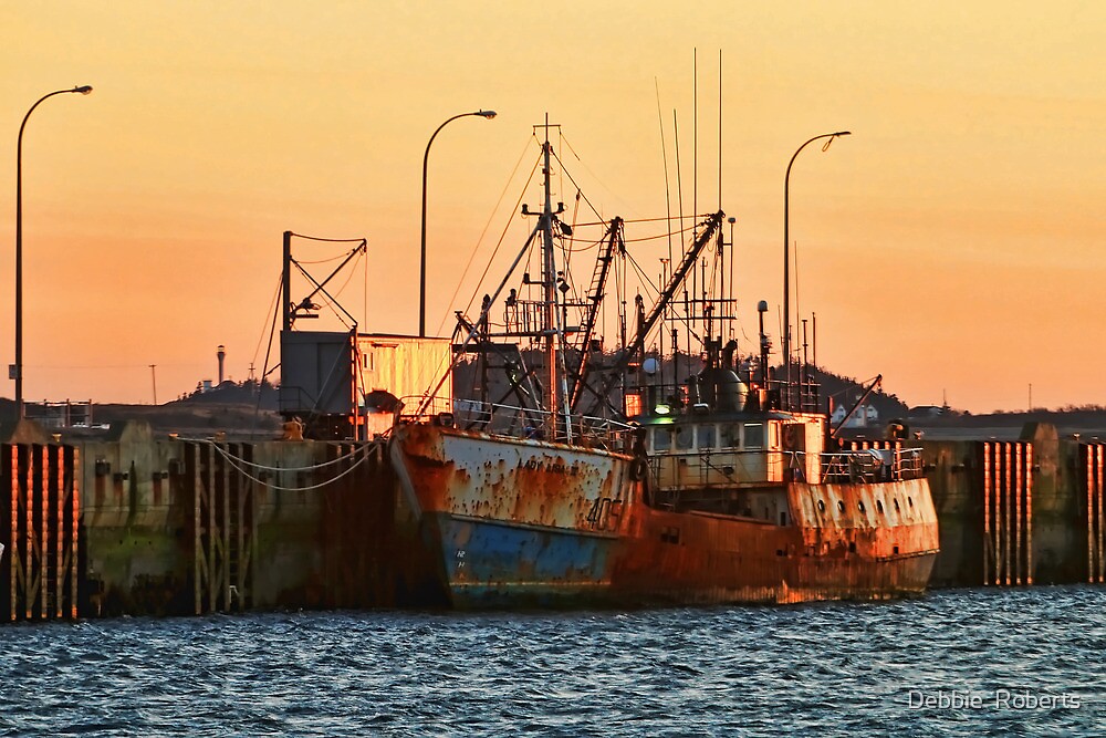 "Rusty Ship, Rusty Sky" by Debbie Roberts | Redbubble