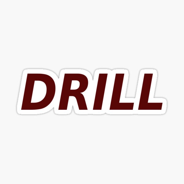 "DRILL UK / US" Sticker for Sale by Rafafa72 | Redbubble
