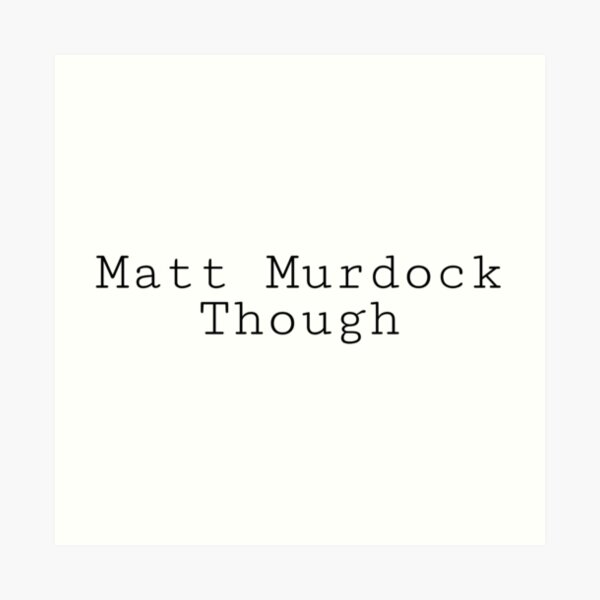 Matt Murdock Art Prints | Redbubble