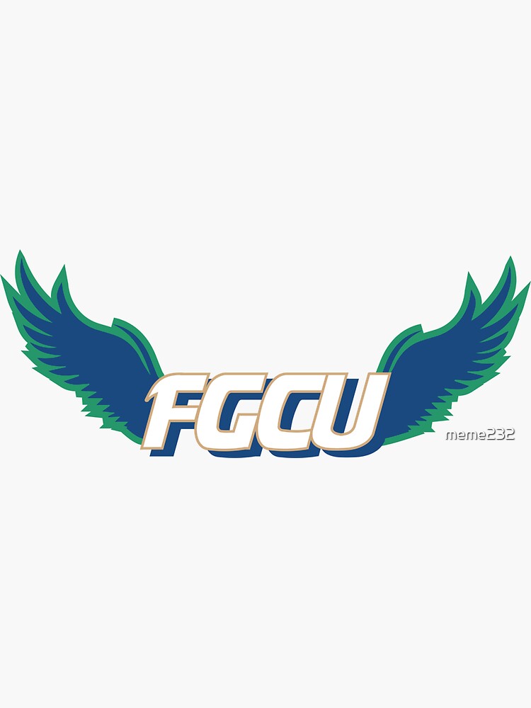 "FGCU WING STICKER " Sticker for Sale by meme232 | Redbubble