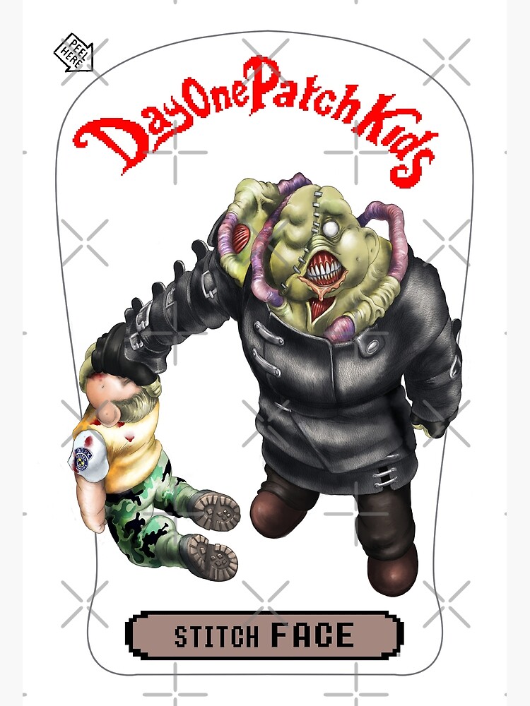 "Day One Patch Kids 028 ( Stitch Face )" Art Print by DOPK | Redbubble