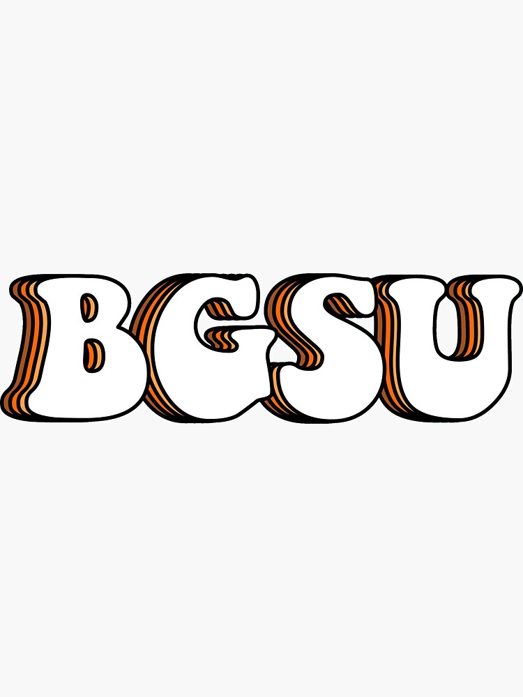 "BGSU" Sticker by esedlack14 | Redbubble