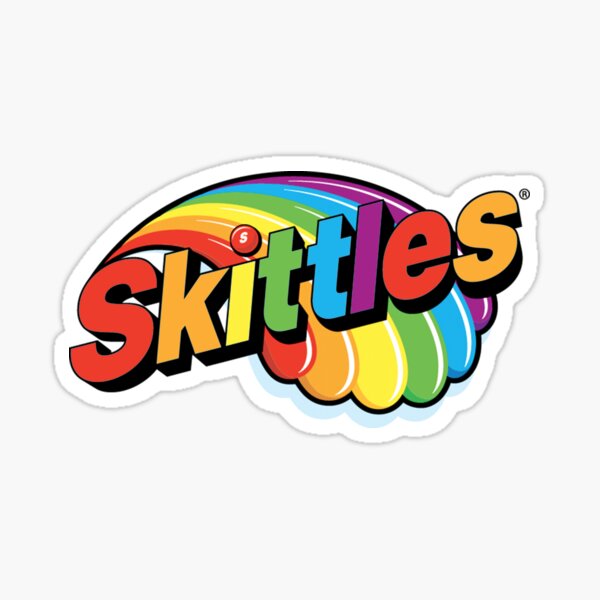 Rainbow Skittles Stickers | Redbubble