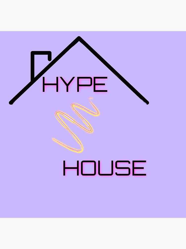 "HYPE HOUSE" Sticker for Sale by retrogatorade | Redbubble