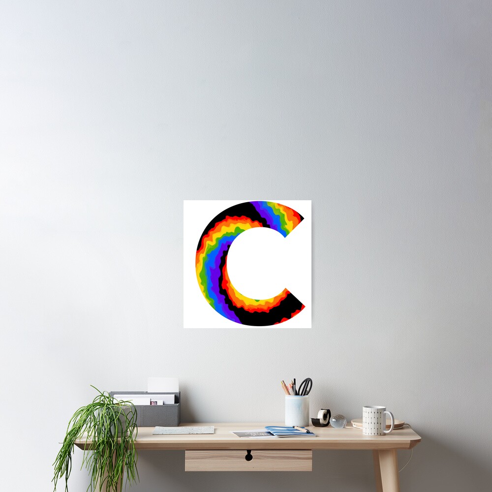 "Letter C Rainbow" Poster for Sale by NYXFN | Redbubble