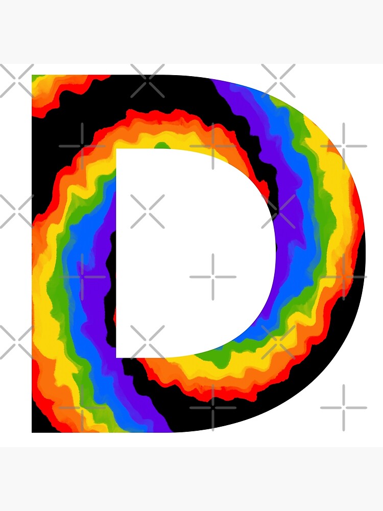 "Letter D Rainbow" Poster for Sale by NYXFN | Redbubble