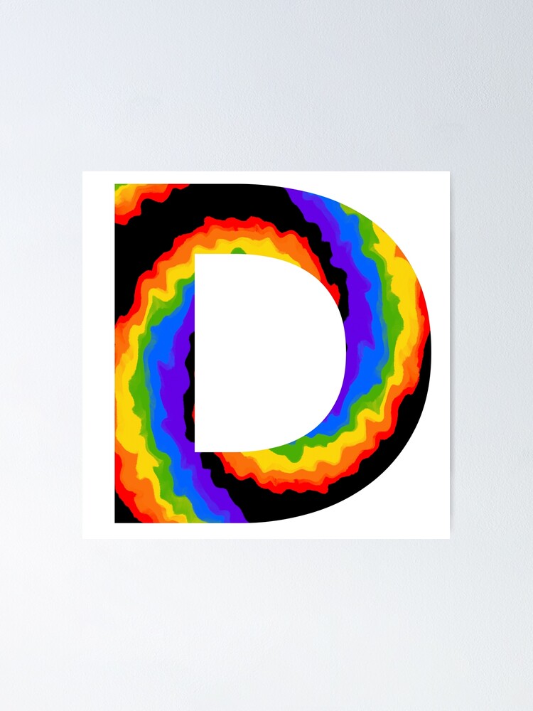 "Letter D Rainbow" Poster for Sale by NYXFN | Redbubble