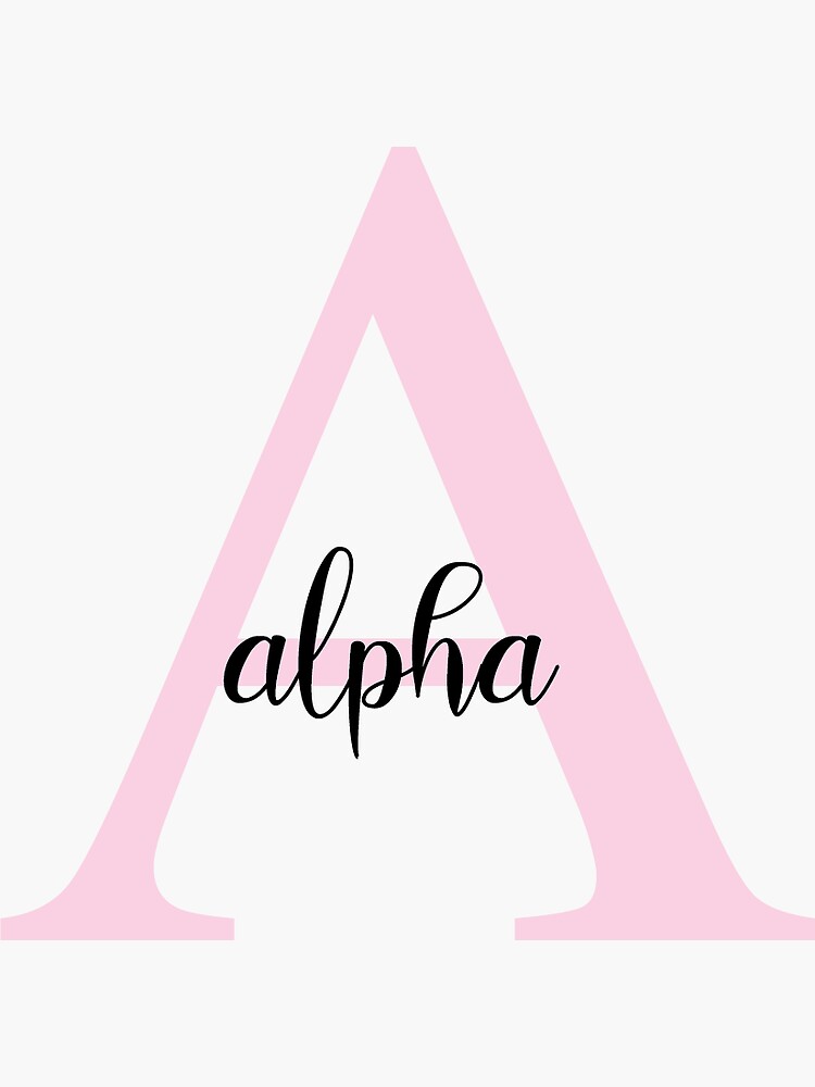 "alpha sticker" Sticker for Sale by reaganhall18 | Redbubble