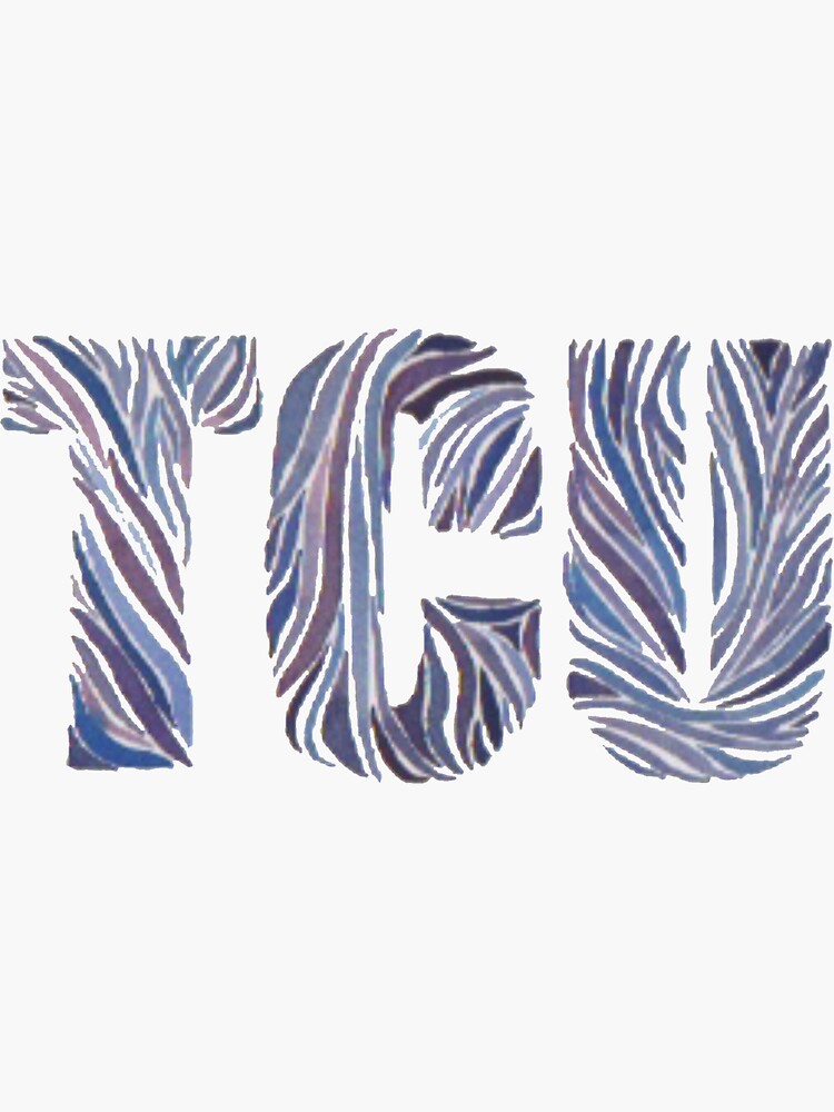 "TCU watercolor purple" Sticker for Sale by meyern37 | Redbubble