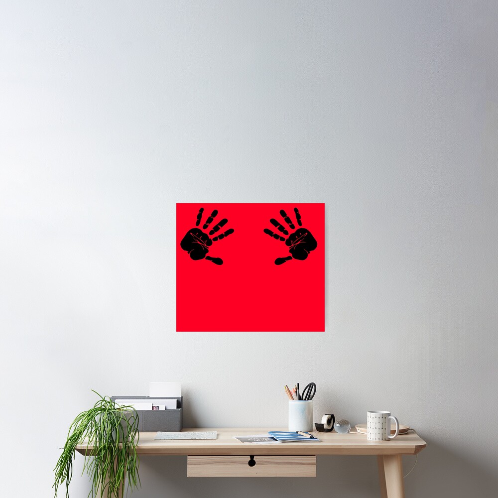 "Place Hands Here" Poster for Sale by Elfyau | Redbubble