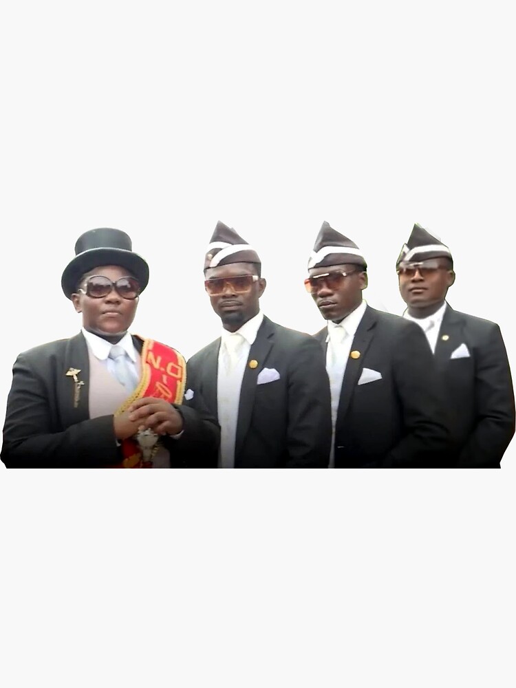 "Meme 2020 funeral dancing coffin dance" Sticker for Sale by PandaPope ...