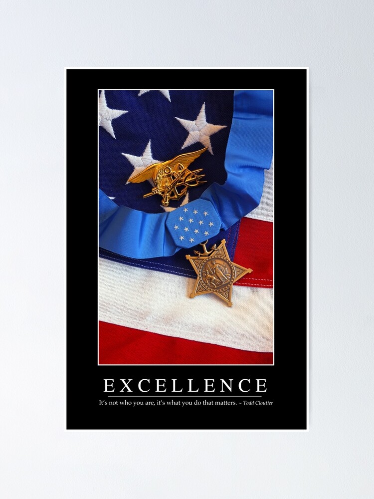 "Excellence: Inspirational Quote and Motivational Poster" Poster for ...