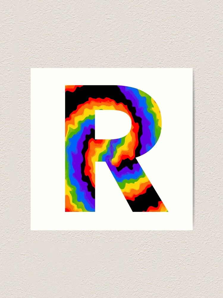 "Letter R Rainbow" Art Print for Sale by NYXFN | Redbubble