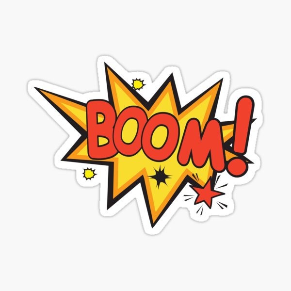 "Boom Comic Book Blast" Sticker for Sale by markz66 | Redbubble