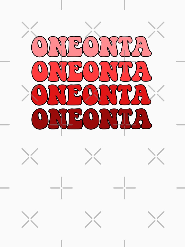 "oneonta gradient text" T-shirt for Sale by Bixchurse | Redbubble ...