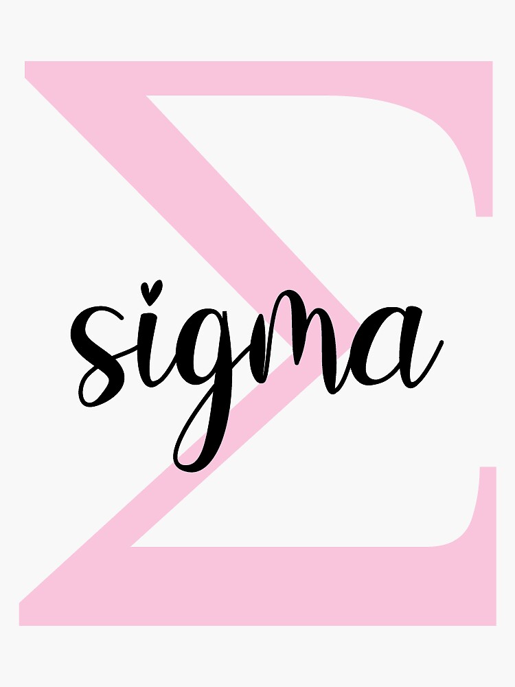 "sigma sticker" Sticker for Sale by reaganhall18 | Redbubble