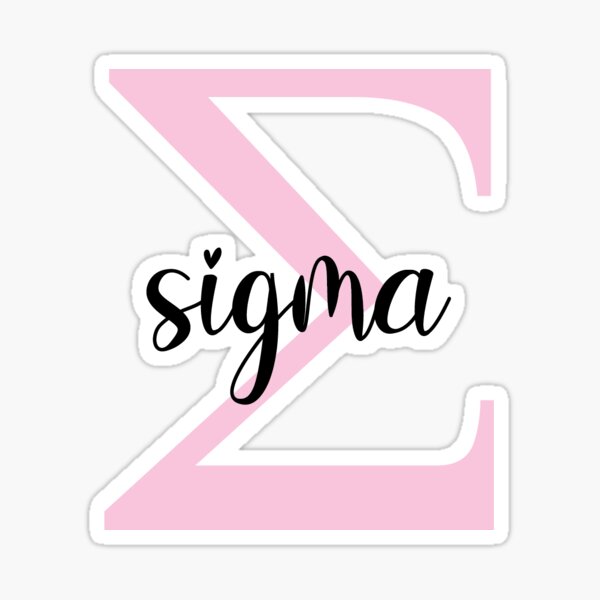 "sigma sticker" Sticker for Sale by reaganhall18 | Redbubble