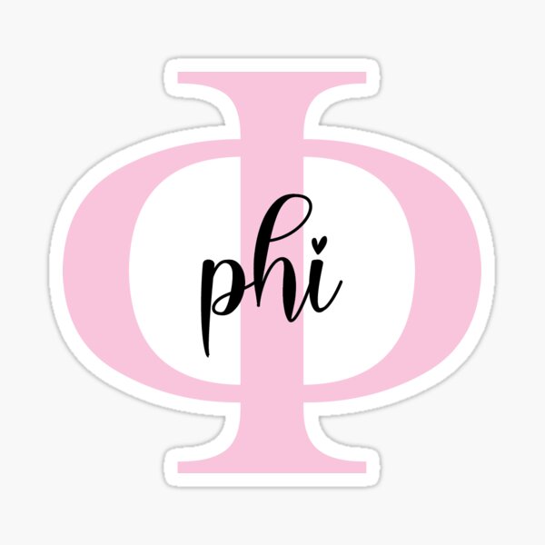 "phi sticker" Sticker for Sale by reaganhall18 | Redbubble