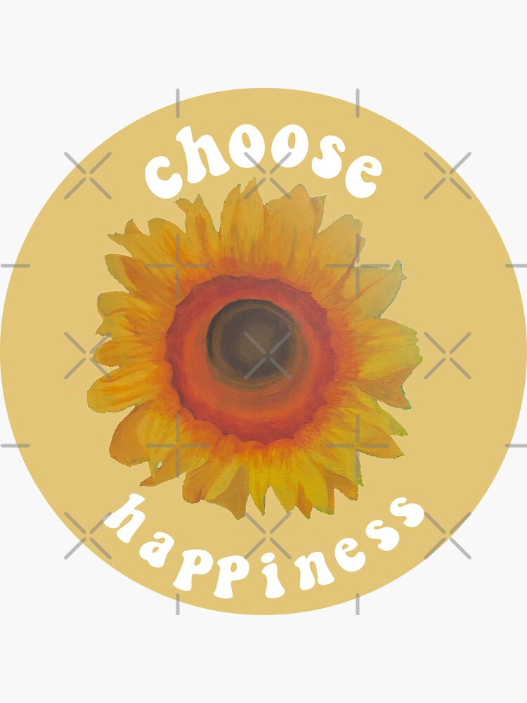 "choose happiness sticker" Sticker for Sale by paigegraham | Redbubble