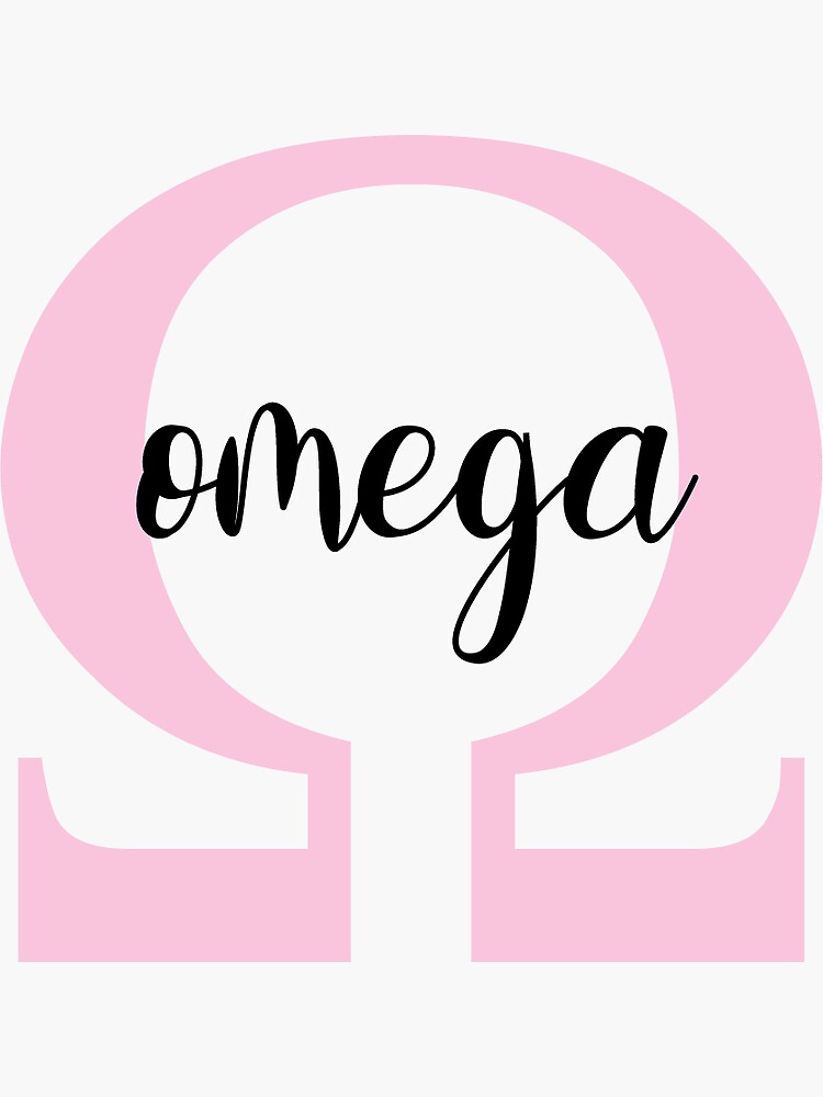"omega sticker" Sticker for Sale by reaganhall18 | Redbubble