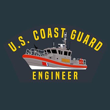 "Cover Art Series - Coast Guard 45 Engineer" Sticker for Sale by ...