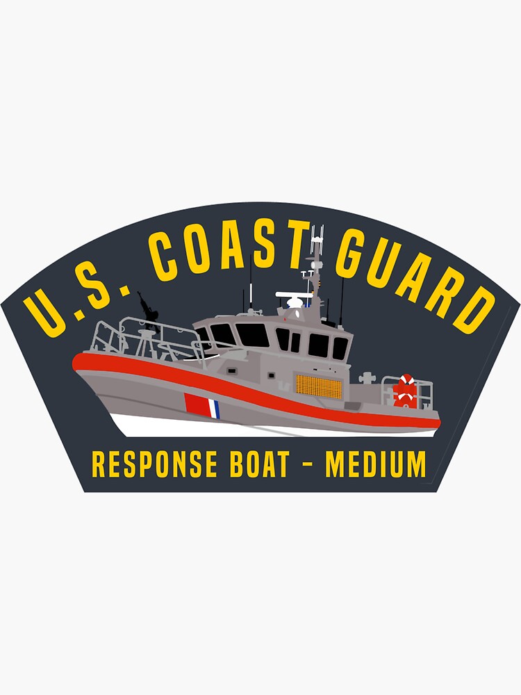 "Cover Art Series - Coast Guard 45 Response Boat" Sticker by ...